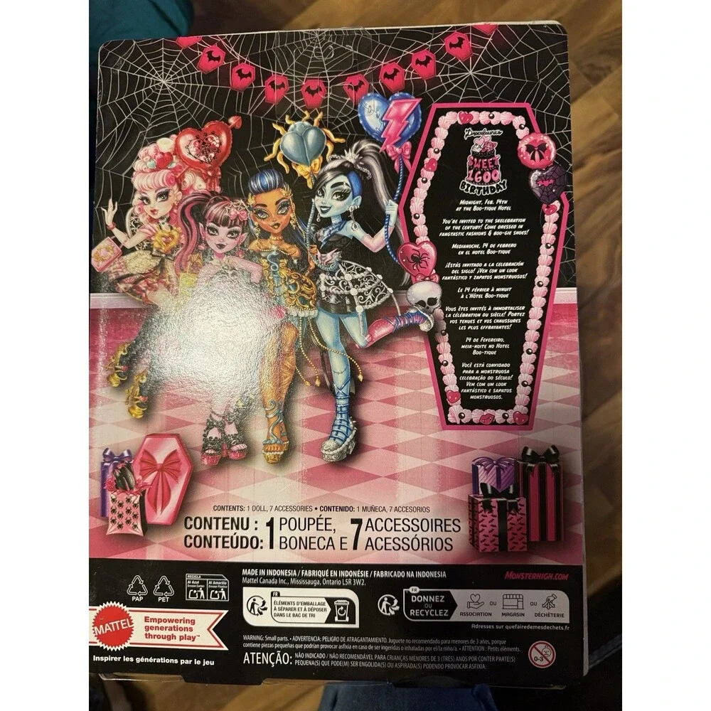 Mattel | Toys | Monster High Scary Sweet Birthday 225 Frankie Stein ...